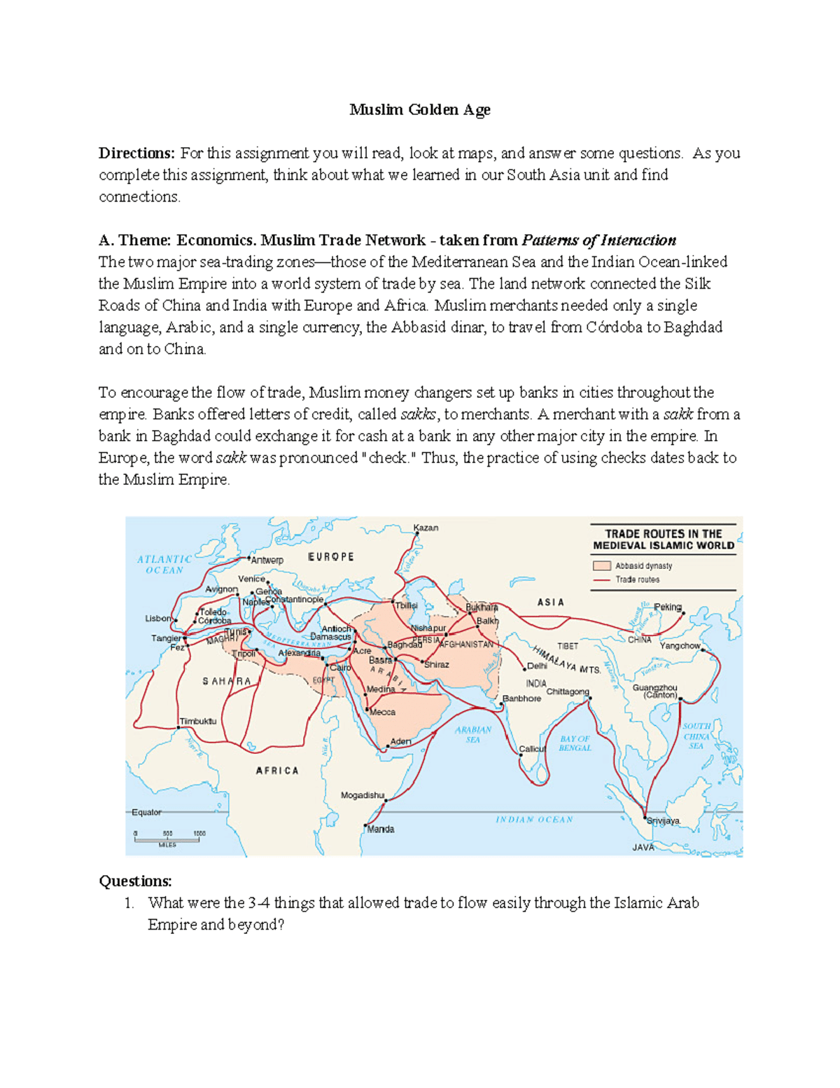 What Was The Economic Impact Of Muslim Trade Routes - Religious Question