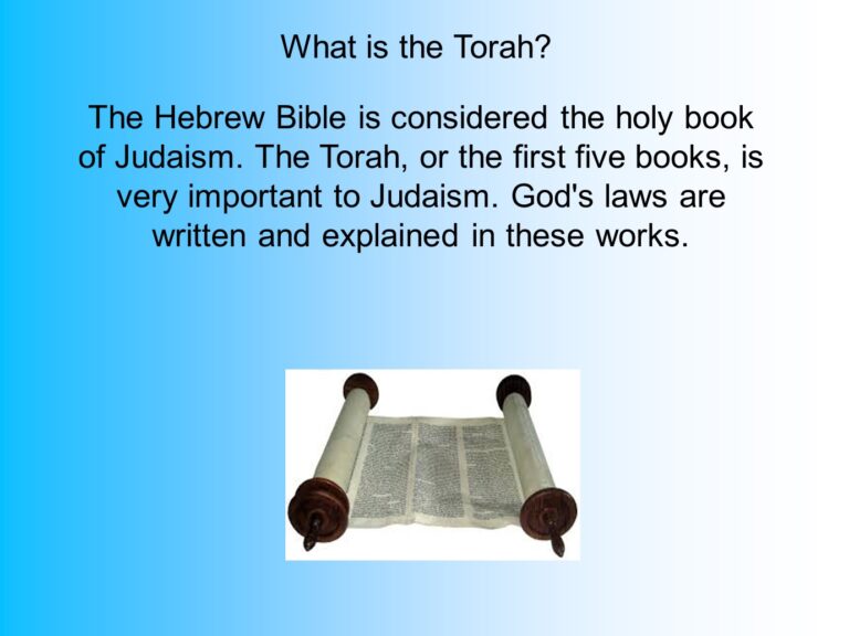 Why Is The Torah Important To Jews - Religious Question